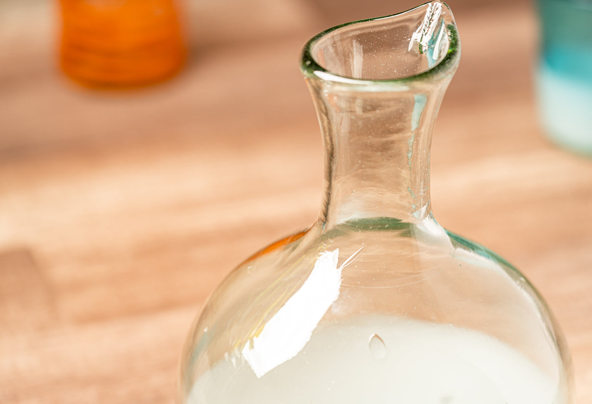 Verve Culture Handblown Mexican Glass Carafe - Mexican Glassware