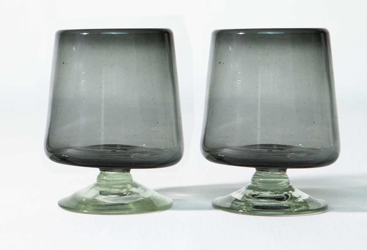 Verve Culture Handblown Short Stemmed Wine Glass - Mexican Glasses