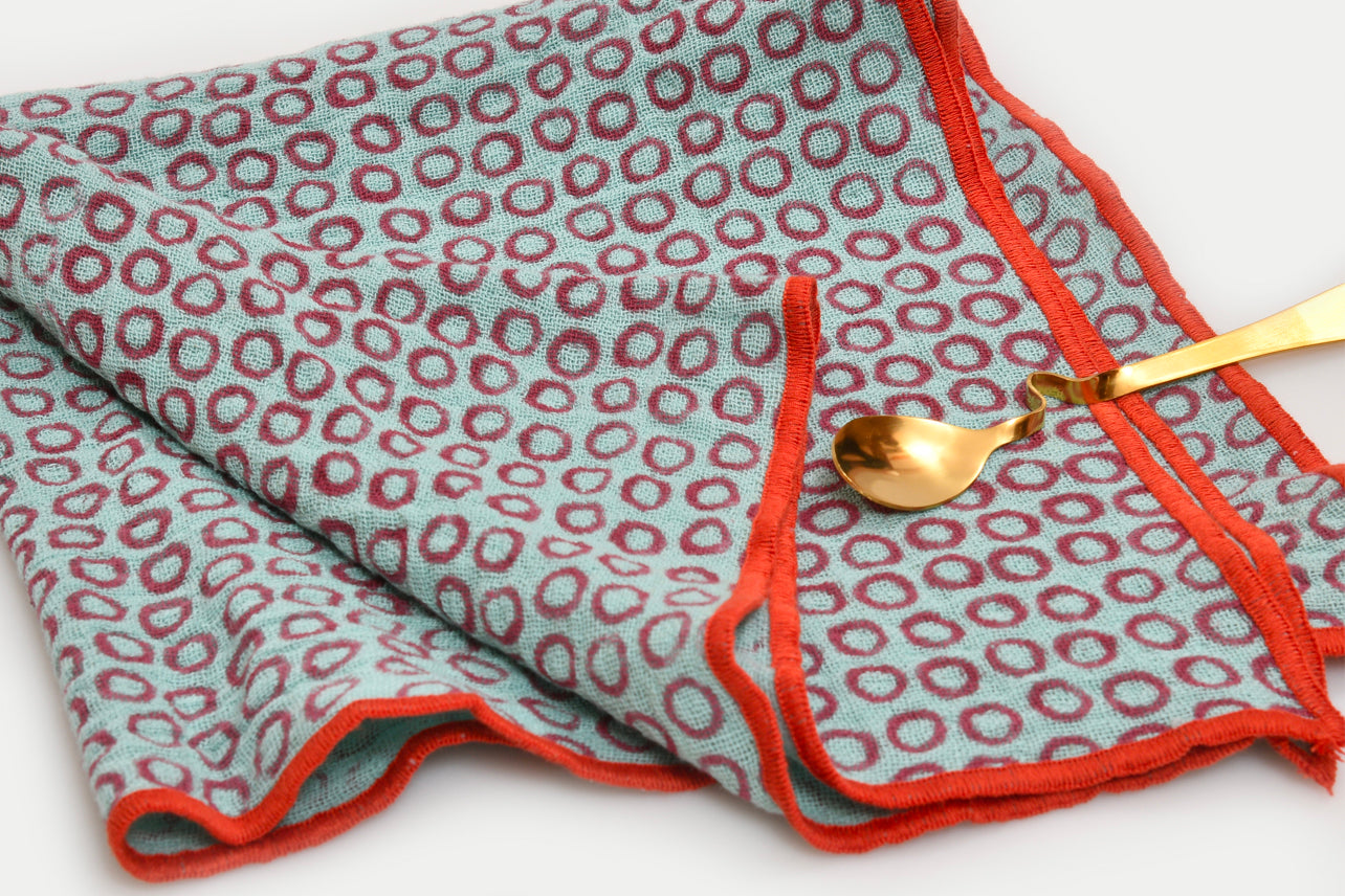 Punjabi Block Print Napkins - Set of 4 – Verve Culture