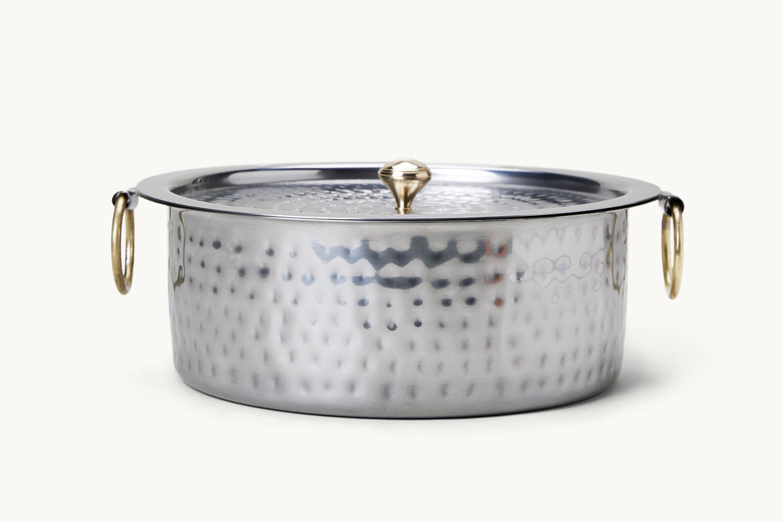 Verve Culture Indian Patila Pan with Brass Handles
