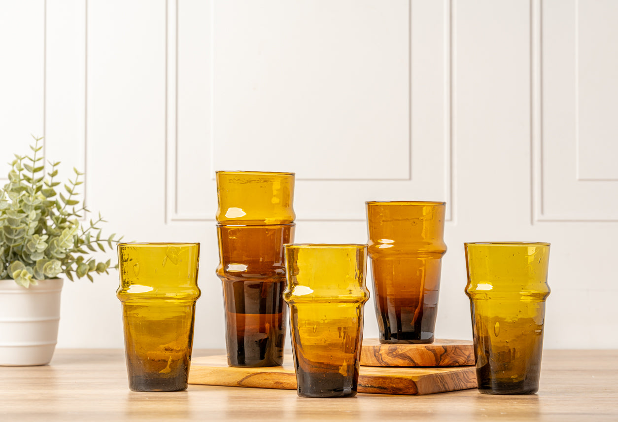 Verve Culture Moroccan Beldi Glassware - Set of 6