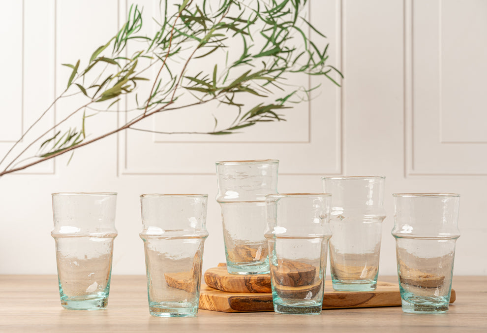 Verve Culture Moroccan Beldi Glassware - Set of 6