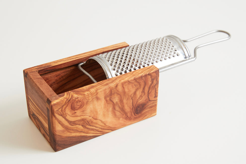 Verve Culture Italian Olivewood Parmesan Cheese Box Grater