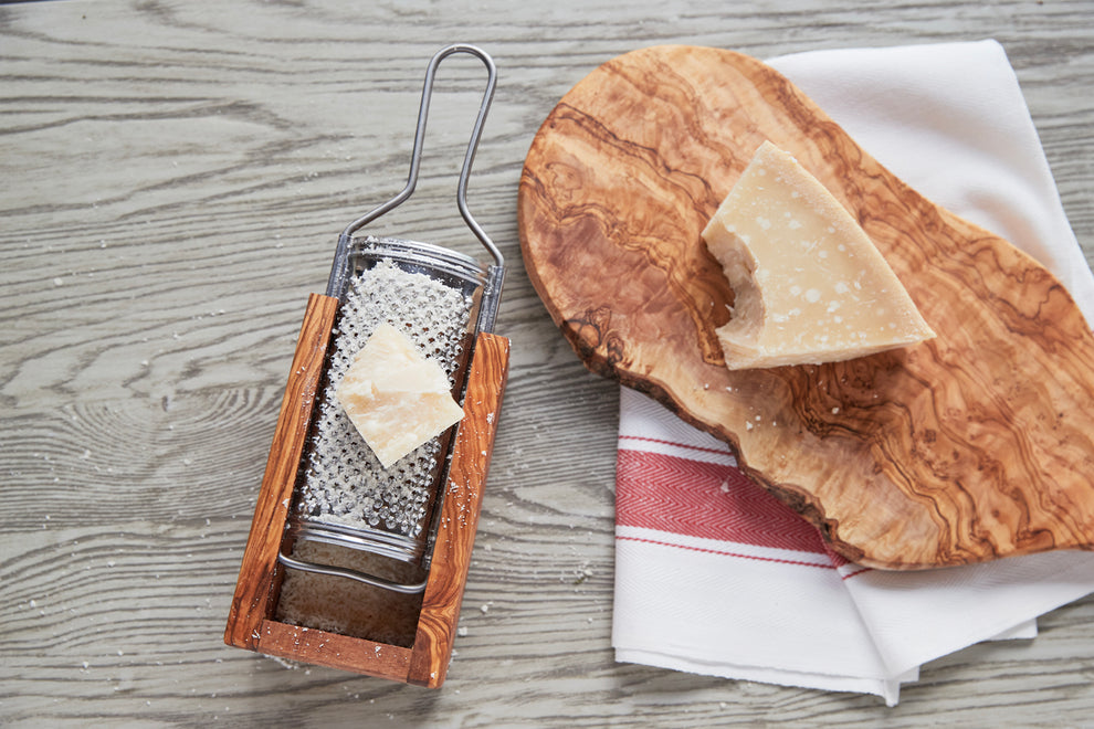 Verve Culture Italian Olivewood Parmesan Cheese Box Grater